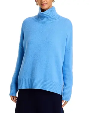 LISA YANG Lisa Yang Heidi Cashmere Turtleneck Sweater Azure