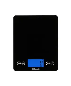 ESCALI Arti Xl Glass Digital Scale, 9.44 L X 7.5 W X 0.81 H - Black