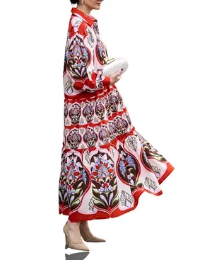 MARIELLE STOKKELAAR Melania Printed Maxi Dress