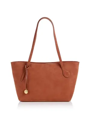 LIFFNER Sprout Midi Suede Tote - Gold