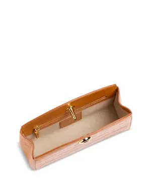 LIFFNER Pushlock Leather Clutch - Gold