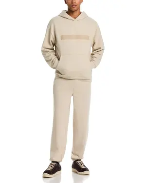 Hugo Dalihood Cotton Bar Stripe Hoodie