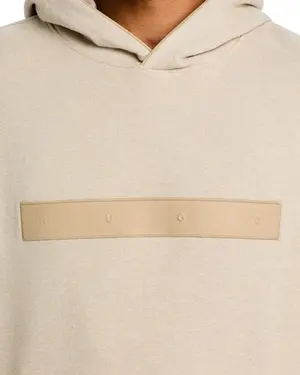 Hugo Dalihood Cotton Bar Stripe Hoodie