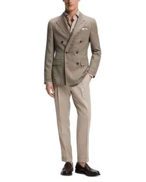 BOSS L-jeff Double Breasted Silk Blend Sport Coat