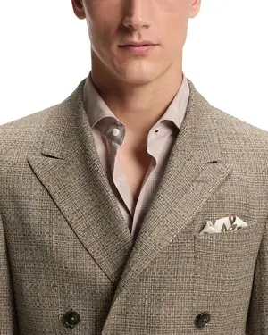 BOSS L-jeff Double Breasted Silk Blend Sport Coat