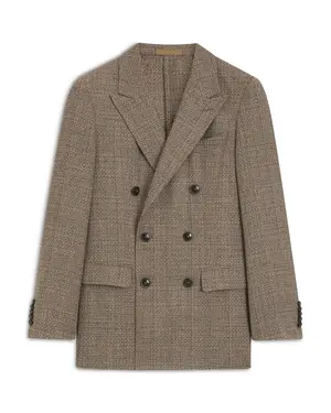 BOSS L-jeff Double Breasted Silk Blend Sport Coat