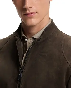 BOSS L-miker Zip Leather Jacket