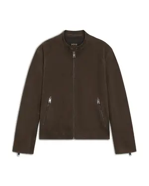 BOSS L-miker Zip Leather Jacket