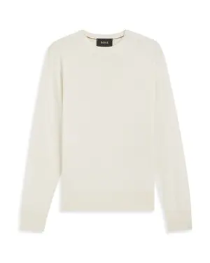 BOSS Laghetto Silk Knit Sweater - Open White