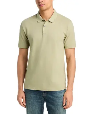 BOSS Parlay Cotton Blend Jersey Polo Shirt - Beige
