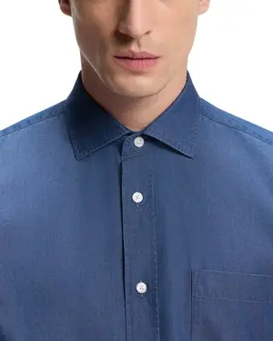 BOSS H-rob Spread Collar Casual Button Down Shirt