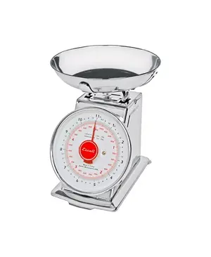 ESCALI Mercado Dial Scale With Bowl, 10.25 L X 7 W X 9.65 H - Silver