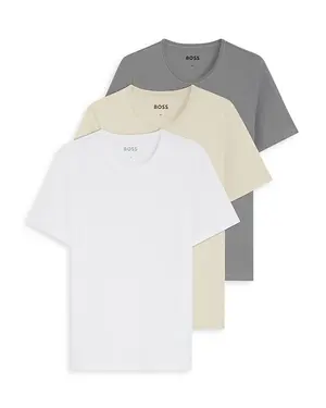 BOSS Classic Crewneck Cotton T-shirts, Pack Of 3 - Open Miscellaneous
