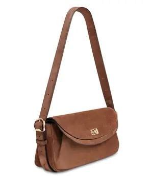 Sandro Le Mambo Medium Suede Shoulder Bag