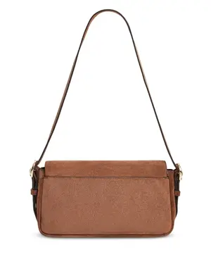 Sandro Le Mambo Medium Suede Shoulder Bag