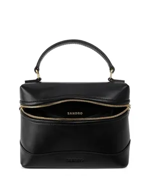 Sandro Tangolino Leather Top Handle Bag