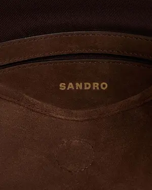 Sandro Tango Suede Bucket Bag