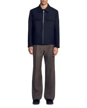 Sandro Theodore Patch Pocket Zip Jacket