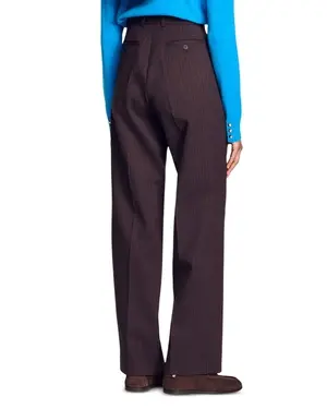 Sandro Striped Tailored Trousers