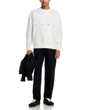 Hugo Darislong Logo Graphite Cotton Sweatshirt