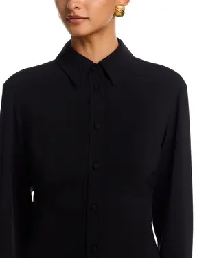 Veronica Beard Shiloh Collared Long Sleeve Mini Dress