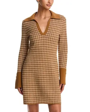 Veronica Beard Celena Knit Mini Dress - Acorn Multi