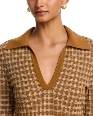 Veronica Beard Celena Knit Mini Dress - Acorn Multi