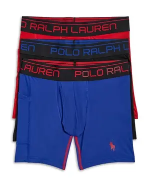 Polo Ralph Lauren Performance Boxer Briefs, Pack Of 3 - Multi