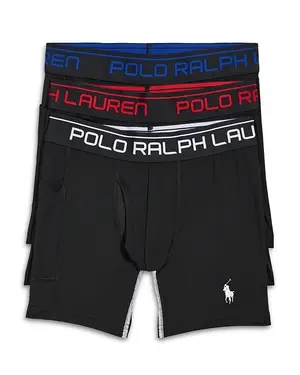Polo Ralph Lauren Performance Boxer Briefs, Pack Of 3 - Multi