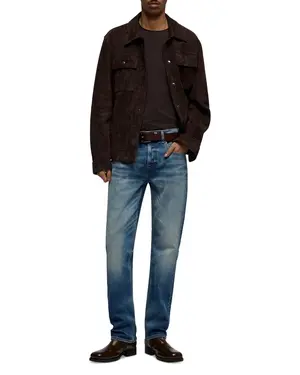 7 For All Mankind Straight Fit Cotton Blend Jeans - Range