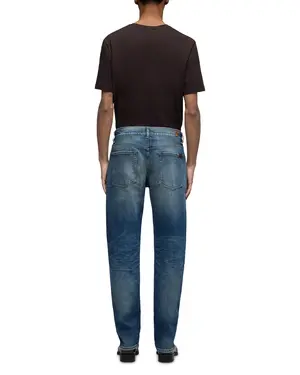 7 For All Mankind Straight Fit Cotton Blend Jeans - Range