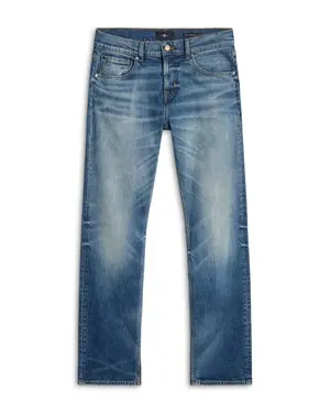 7 For All Mankind Straight Fit Cotton Blend Jeans - Range