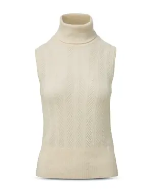 Veronica Beard Sleeveless Turtleneck Sweater