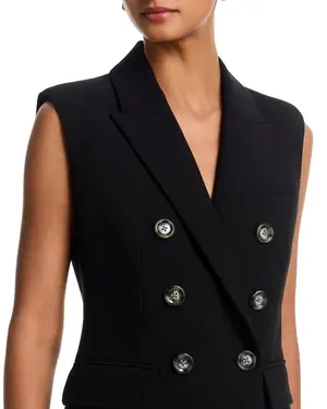Veronica Beard Miller Double Breasted Blazer Vest