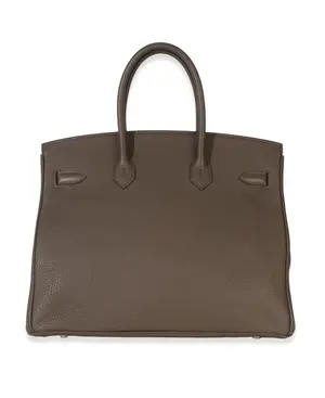 Hermès Birkin 35 Leather Handbag - Gray