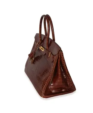 Hermès Birkin 35 Exotic Handbag - Brown