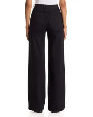 Veronica Beard Taylor High Rise Wide Jeans