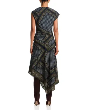 Veronica Beard Hartley Asymmetric Midi Skirt