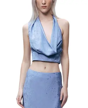 NOCTURNE Accessory-detail Off-shoulder Bustier Top