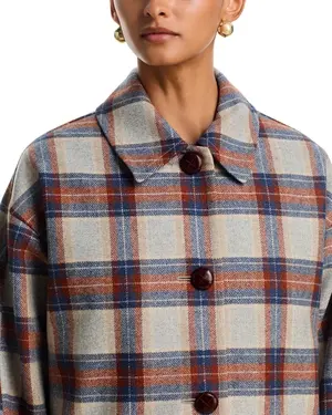 Veronica Beard Laurent Wool Blend Dickey Coat