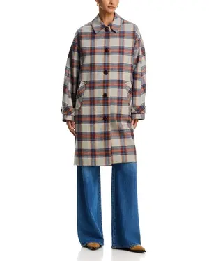 Veronica Beard Laurent Wool Blend Coat