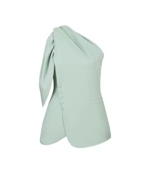 NOCTURNE Shoulder-tie Blouse
