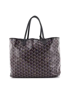 Goyard Pm Saint Louis Tote Claire Voie Coated Canvas Purple