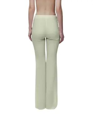 NOCTURNE High Waist Flare Pants - Light Yellow