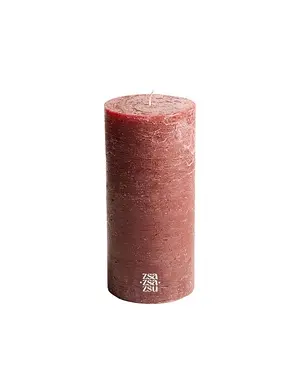 ZSA ZSA ZSU Deurne Pillar Candle, 0.38 Oz. Burgundy