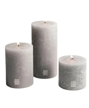 ZSA ZSA ZSU Deurne Pillar Candle, 0.38 Oz - Grey
