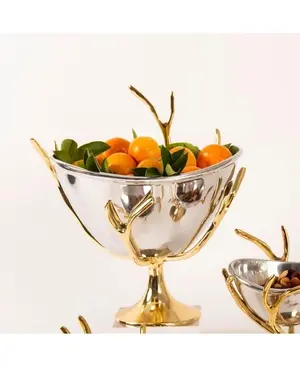 LUNARES Manzanita High Pedestal Bowl
