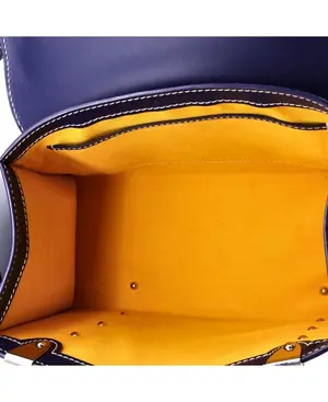 Goyard Pm Saigon Top Handle Bag Coated Canvas With Leather