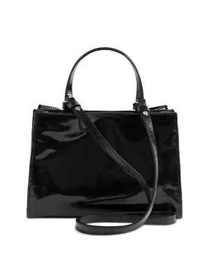 Zadig&Voltaire Jack Mini Vintage Patent Leather Top Handle Bag