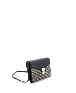 Goyard Chypre Wallet On Strap Coated Canvas With Leather